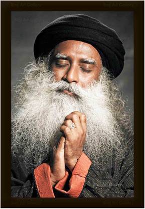 Braj Art Gallery Sadhguru Jaggi Vasudev in Ecstatic Mood Photo Frame ...