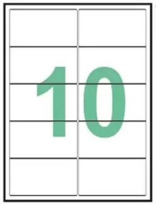 tejas A4 Size White Self Adhesive Label / Sticker for Printer (Inject ...