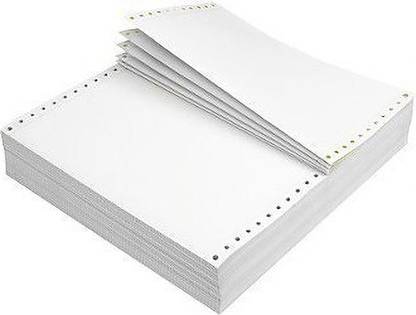Flipkart.com | VijayaECart Dot Matrix Computer Paper 10"x12",1Part (6 ...