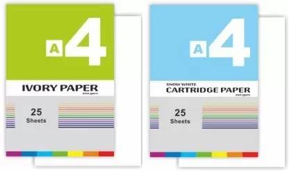 Flipkart.com | SKYGOLD A4 140GSM CARTRIDGE SHEETS 25+25 SHEETS OF IVORY ...