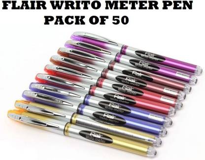 FLAIR WRITO METER BALL PEN PACK OF 50 (BLUE) Ball Pen - Buy FLAIR WRITO ...