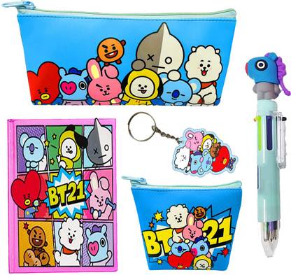 Flipkart.com | Neel BTS ARMY TEAM Collation BT21 School Stationery Gift ...