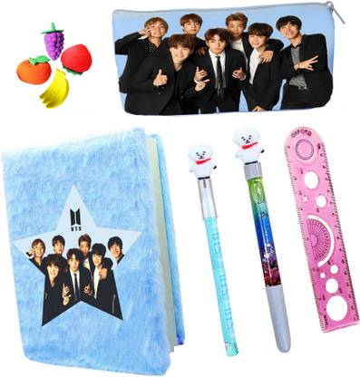 Flipkart.com | Neel COMBO-9Ps BTS Team Stationery Gift Set for Kids ...