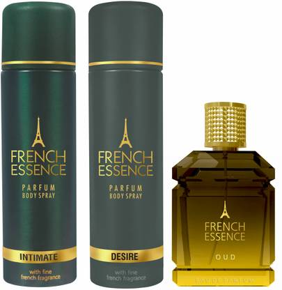 Buy FRENCH ESSENCE No Gas Body Spray and Perfume | long lasting 300ML ...