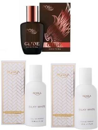 Buy Rosila 2 SILKY WHITE & 1 GLIDE PERFUME ,30ML EACH, PACK OF 3 ...