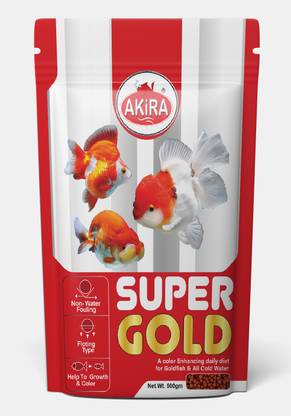 AKiRA SUPER GOLD 500gm. Pouch Fish 0.5 kg Dry Adult, New Born, Senior ...