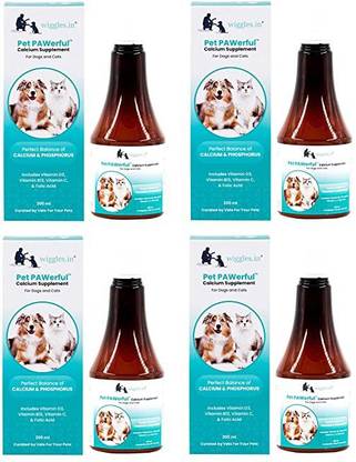 Wiggles Pet PAWerful Calcium Phosphorus Syrup Supplement Dogs Cats, Pet ...
