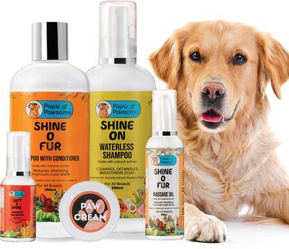 Papa Pawsome Golden retriever Complete Pet Spa Kit Price in India - Buy ...