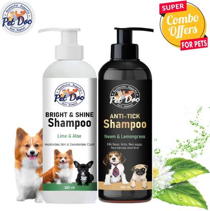 Pet Doc Combo Anti-Tick Shampoo (200ml) + B&S (200ml) Allergy Relief ...