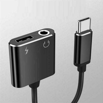 ASTOUND Black Audio Jack 2 in1 Adapter Splitter & Type C Converter ...