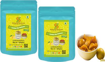 Simply Naturos Lemon Pickle | Traditional Nimbu Ka Achaar | No Onion ...