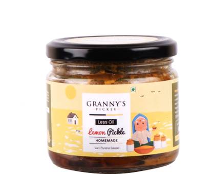 Granny's Homemade Lemon Pickle 300g|Nimbu Achar|Lime Achar in Glass Jar ...