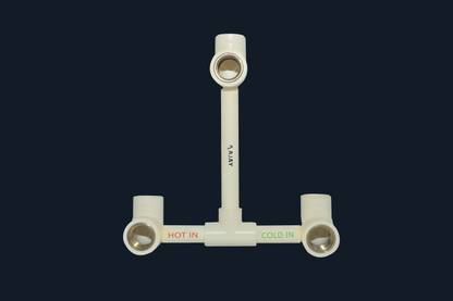AAJAY CPVC WALL MIXER ADPT HOT&COLD UP 3/4" x1/2" 2-Way Coupling Pipe ...