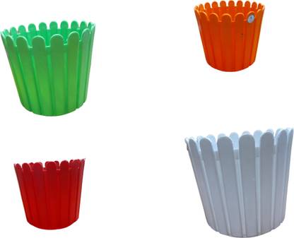 Audbhidhi Fence Plastic Gamla Flower Pots 8 Inches For Indoor Outdoor ...