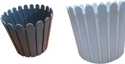 Audbhidhi Fence Plastic Gamla Flower Pots 8 Inches For Indoor Outdoor ...