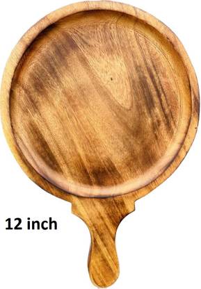 US HANDICRAFTS Pizza pan || Pizza Serving Tray || Mango Wood 12 inch ...
