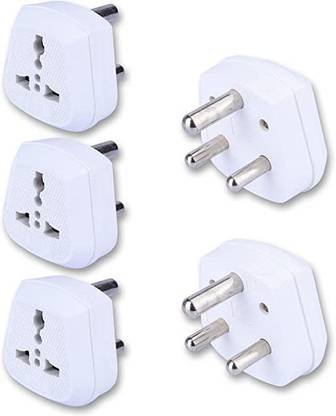 MX Universal 3 PIN Travel Adapter (Type B) for Home and Official use ...