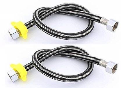 fastgear Steel Black Wire Connection Pipe 24inch for Geyser/Wash basin ...