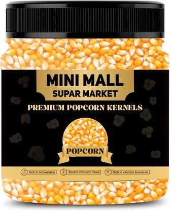 MINIMALL SUPER MARKET Premium Quality Popcorn Kernels Jar/Unpopped ...