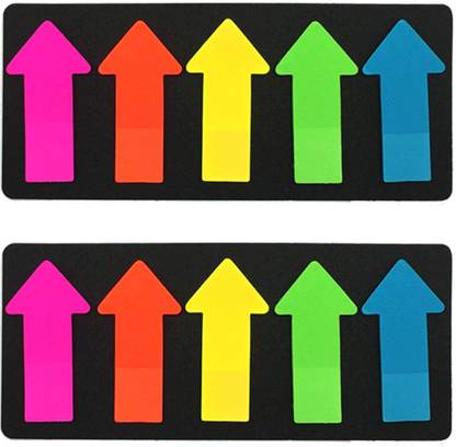 Flipkart.com | FRKB 500pc Arrow Flags Neon Self Sticky Pagemarker Notes ...