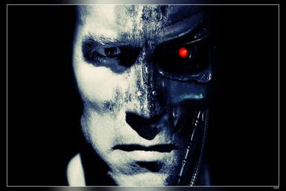 Robot Terminator Arnold Schwarzenegger Terminator Matte Finish Poster P ...