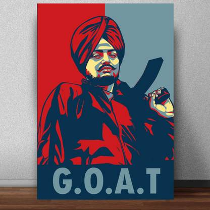 Sidhu Moosewala Poster for Room (Matte paper 300 GSM, 13 X 19 Inches ...