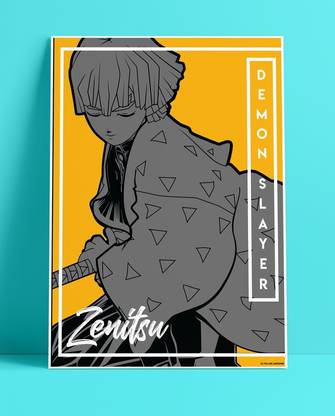 YAA - Demon Slayer : Zenitsu Agatsuma New Premium Design Anime Poster ...