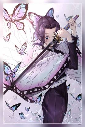 Kochou Shinobu Kimetsu No Yaiba Demon Slayer Hd Matte Finish Poster P ...