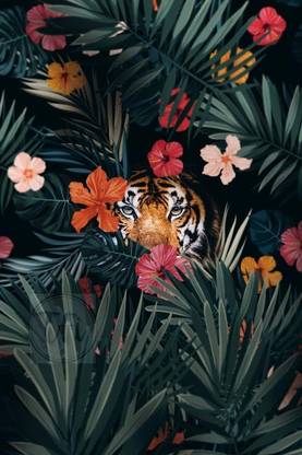 Wild Jungle Poster | Jungle Posters for Room | Unframed | With Self ...