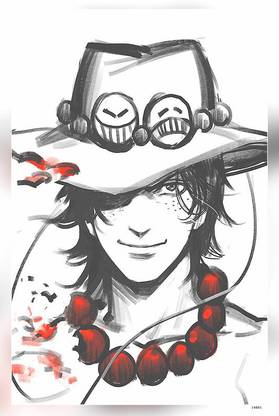 Portgas D Ace One Piece Matte Finish Poster Paper Print - Animation ...