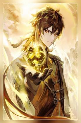 Zhongli Genshin Impact Matte Finish Poster P-13824 Paper Print ...