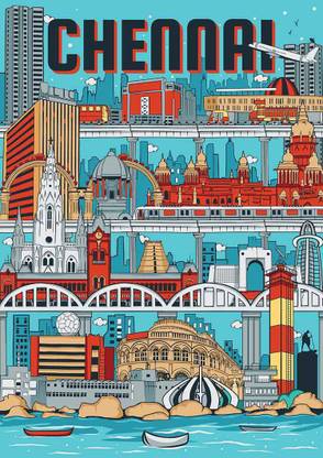 namma-chennai-cityscape-poster Photographic Paper - Movies posters in ...