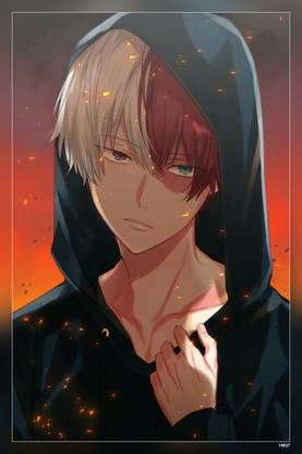 Shoto Todoroki Anime Bnha Cute My Hero Academia Matte Finish Poster ...