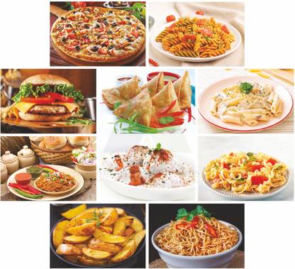 Anne Print Solutions® Samosa Snack food poster and burger food Wall ...