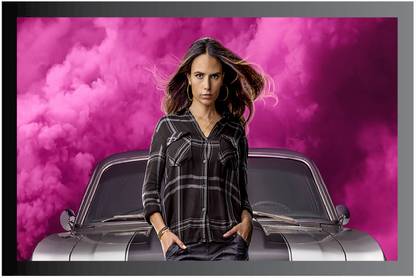 Fast and Furious Movie Frame Poster For Room Synthetic Wood Gloss ...