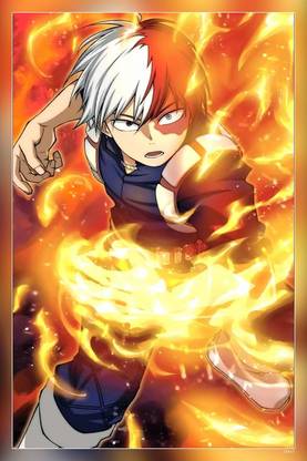 My Hero Academia Anime Hero Shoto Todoroki Matte Finish Poster P-13417 ...