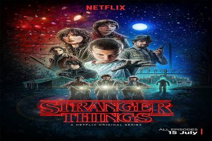 stranger things netflix poster Poster, Wallpaper Paper Print ...