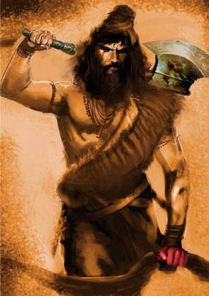 Parshuram Photo UnFrame | Lord Parshuram Wall Painting For Home Paper ...