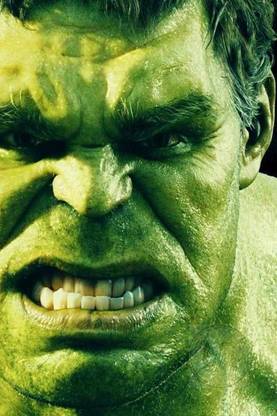 Hulk Poster |Superhero Hulk Posters | Unframed | With Self Adhesive ...