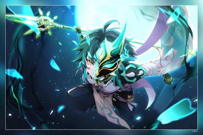 Xiao Genshin Impact Matte Finish Poster P-13874 Paper Print - Animation ...
