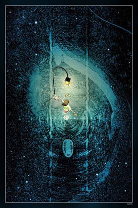 Spirited Away Anime Blue Chihiro Dragon Haru Japan Japanese Sea ...