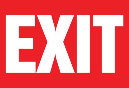 Poster Exit Poster For Any Place sl-14297 (LARGE Poster, 36x24 Inches ...