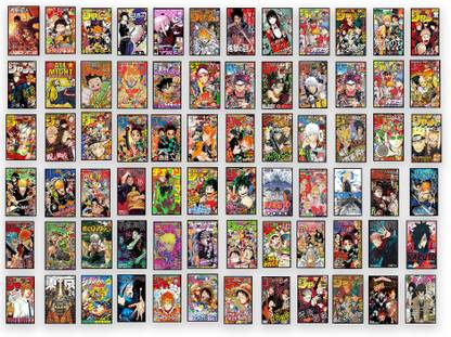 set of 130 anime covers wall poster for room anime poster ( size_6x4 ...
