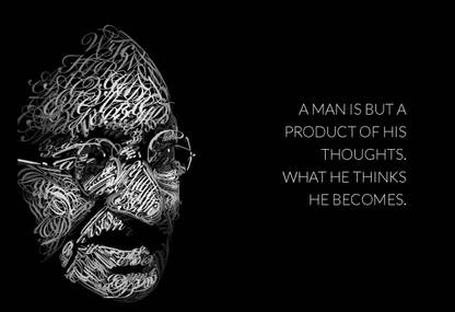 Poster Mahatma Gandhi sl12060 (Large Poster, 36x24 Inches, Banner Media ...