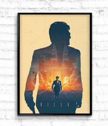 billa-silhouette-poster Photographic Paper - Movies posters in India ...