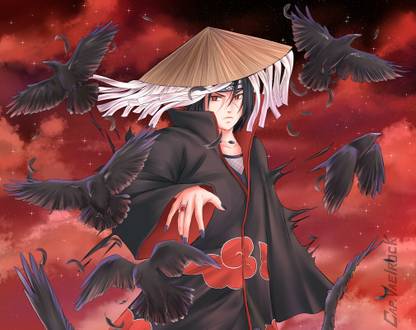 Itachi Uchiha Anime Character Hd Matte Finish Poster Paper Print ...
