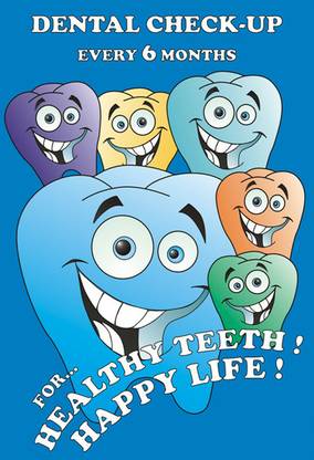 Poster Dental Dentist Healthy Teeth Happy Life sl-17064 (Large Poster ...