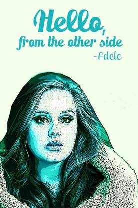 Poster Hello From Other Side By Adele sl-14361 (LARGE Poster, 36x24 ...
