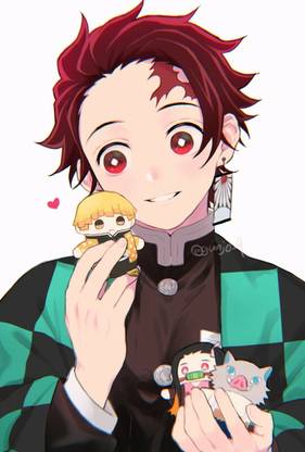 Kimetsu No Yaiba Ufotable Kamado Nezuko Agatsuma Zenitsu Kamado Matte ...