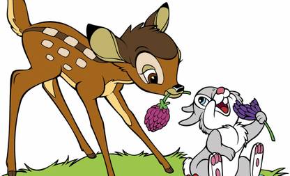 Poster Bambi Thumper Friends Cartoon sl-16844 (Large Poster, 36x24 ...
